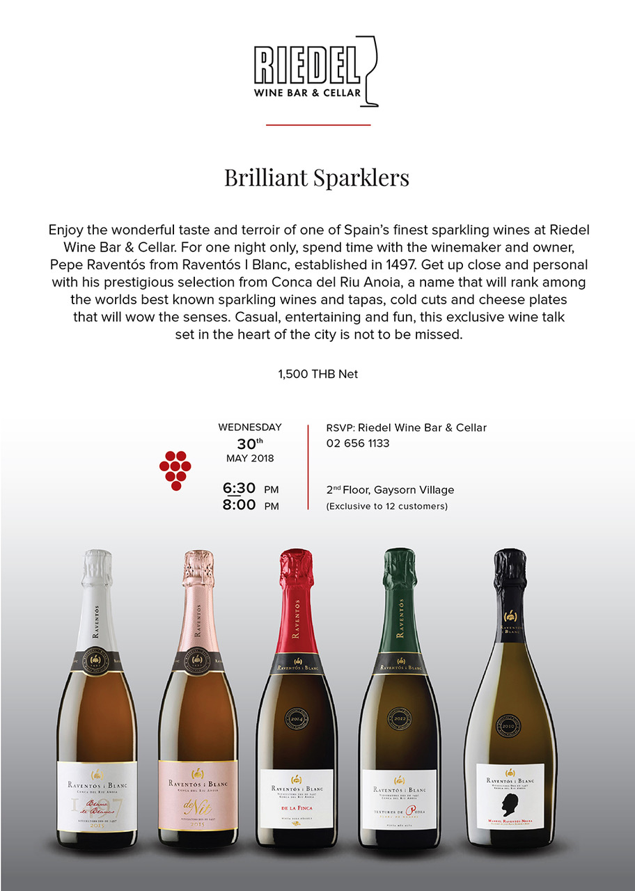 Pepe Raventos at Riedel Wine Bar & Cellar – Wine Garage – Wine ...